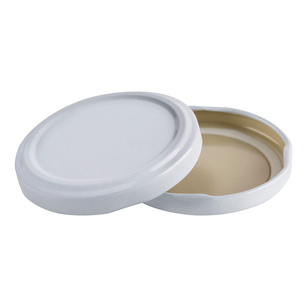 63mm White Metal RTS Twist Cap - Plasdene Glass-Pak Pty Ltd