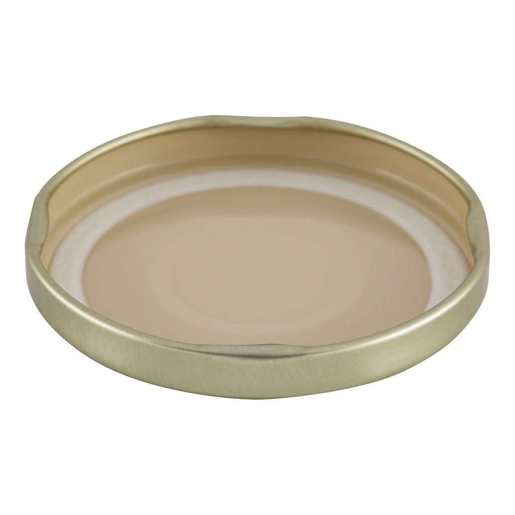 63mm Gold Metal Button Twist Cap - Plasdene Glass-Pak Pty Ltd