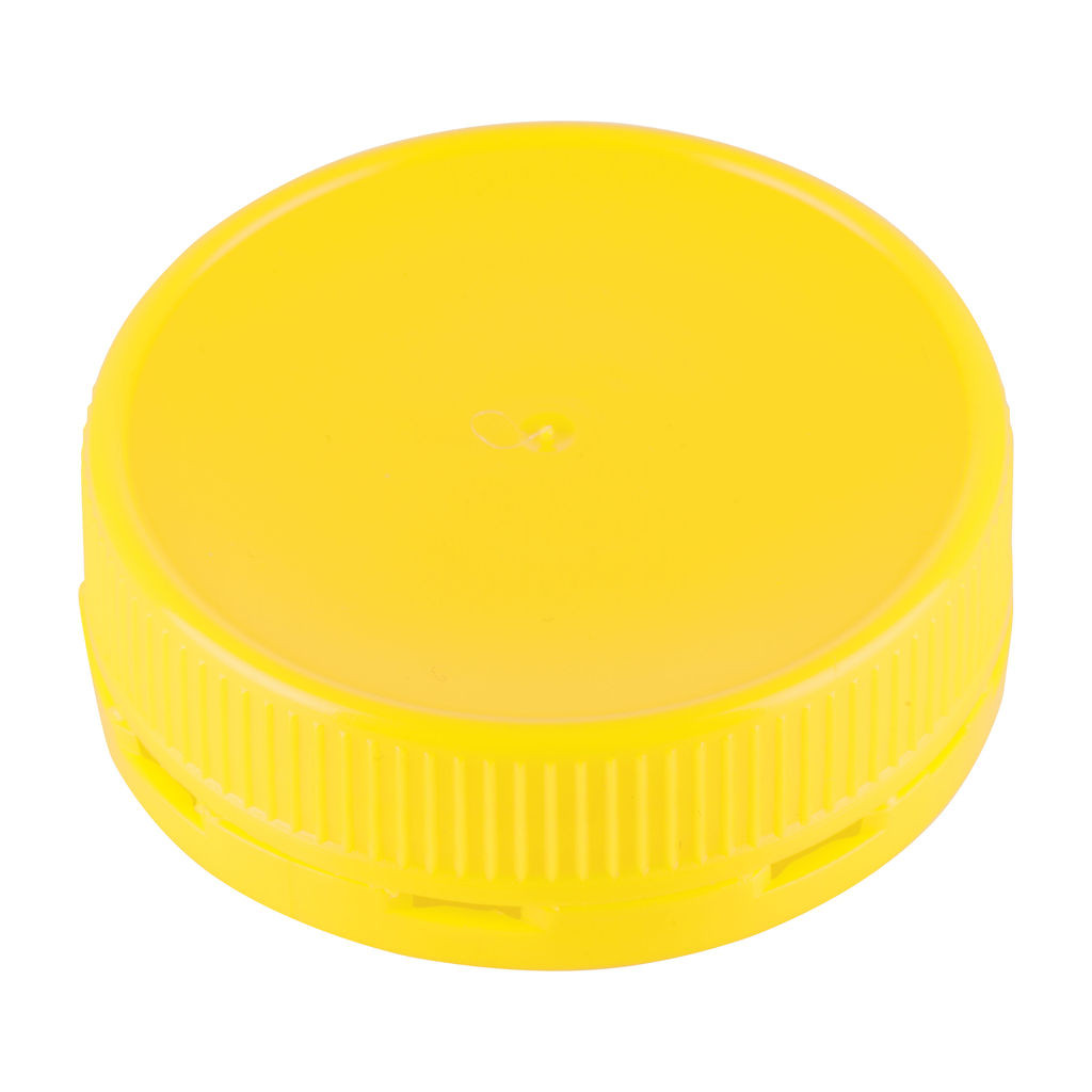 63mm Yellow Plastic Crabclaw Tamper Evident Screw Cap - Plasdene Glass ...