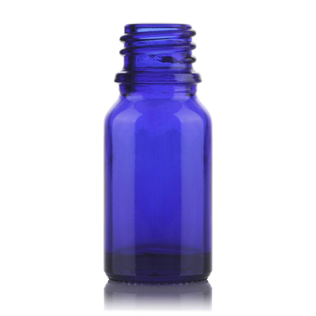 10ml Blue Glass Drop Dispensing Bottle 18mm T/E Finish - Plasdene Glass ...