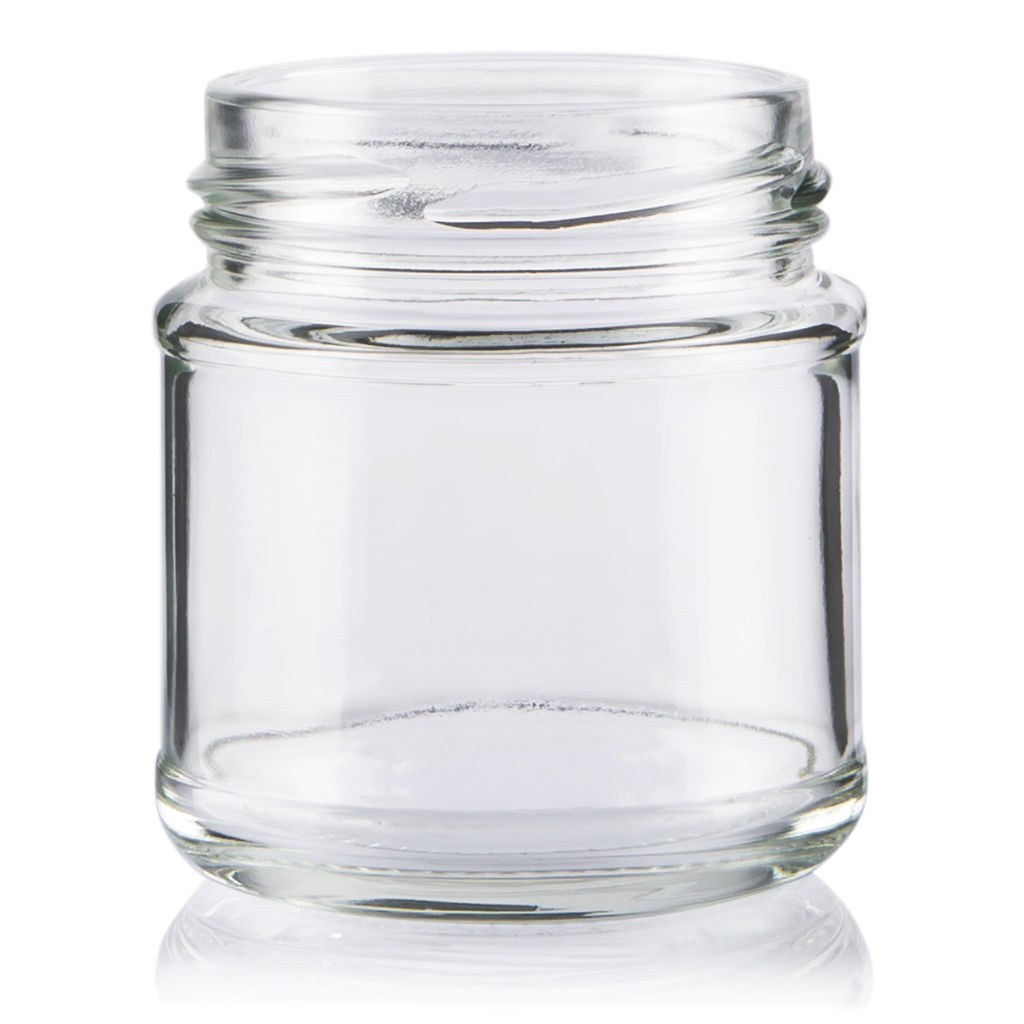 100ml Flint Glass Panelled Food Jar 53mm Twist Finish - Carton ...