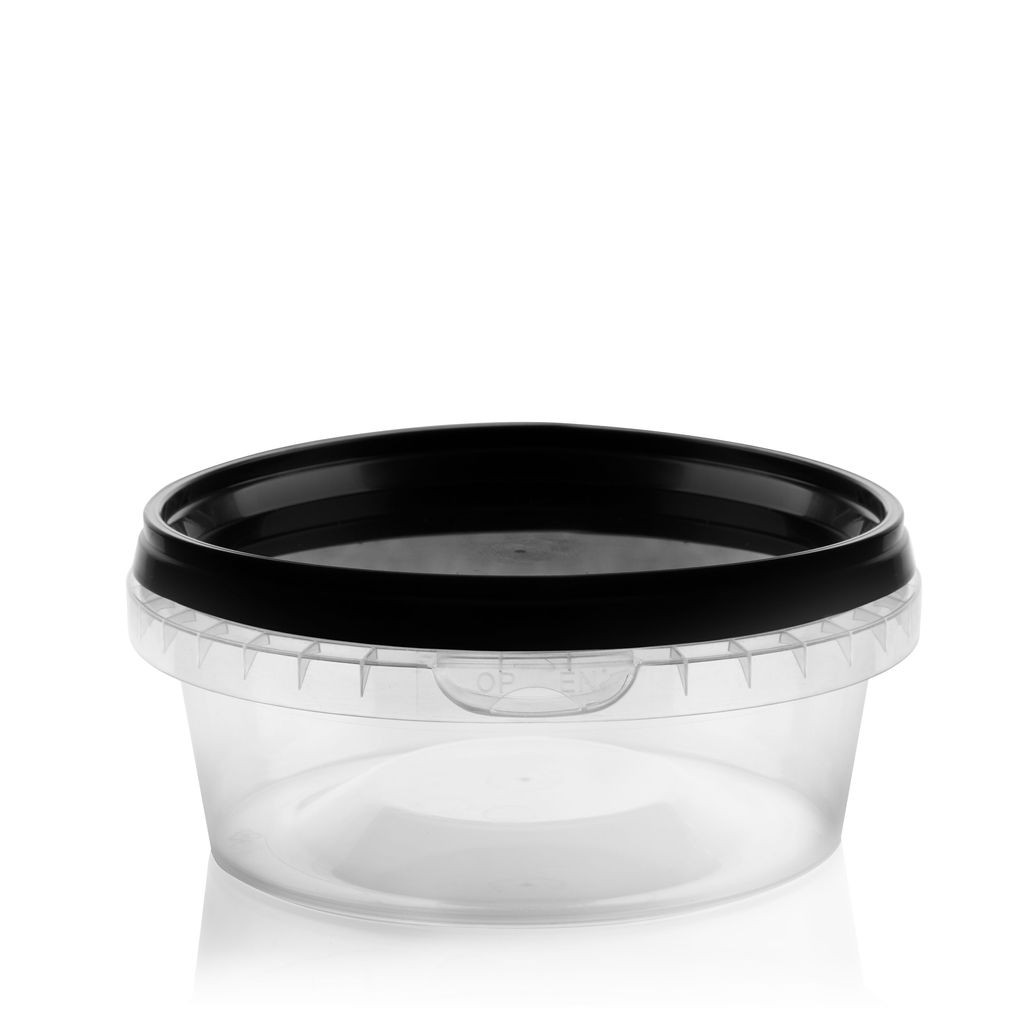 300ml Clear Plastic Food Tub 110mm T/E Finish - Plasdene Glass-Pak Pty Ltd