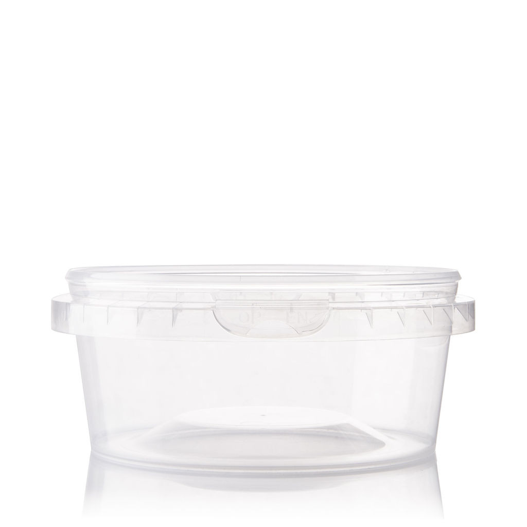 300ml Clear Plastic Food Tub 110mm T/E Finish - Plasdene Glass-Pak Pty Ltd