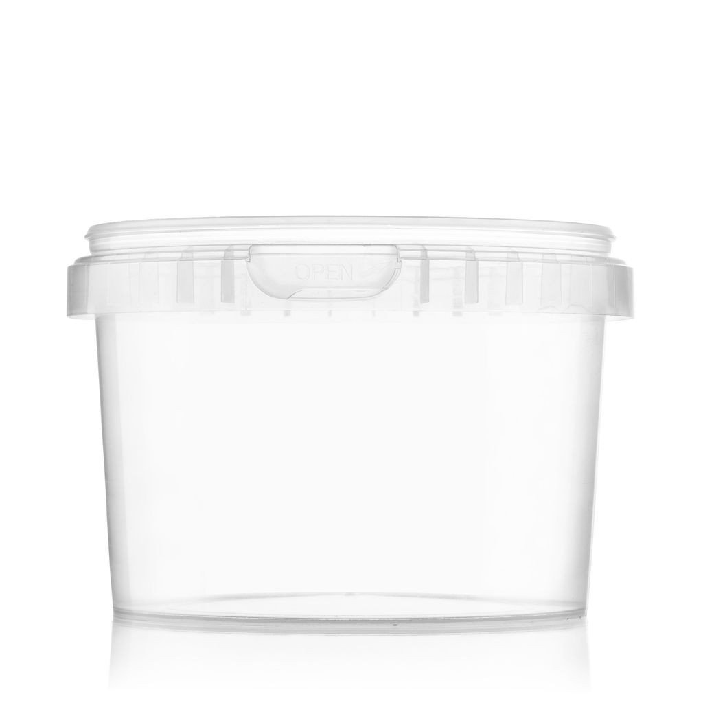 565ml Clear Plastic Food Tub 110mm T/E Finish - Plasdene Glass-Pak Pty Ltd