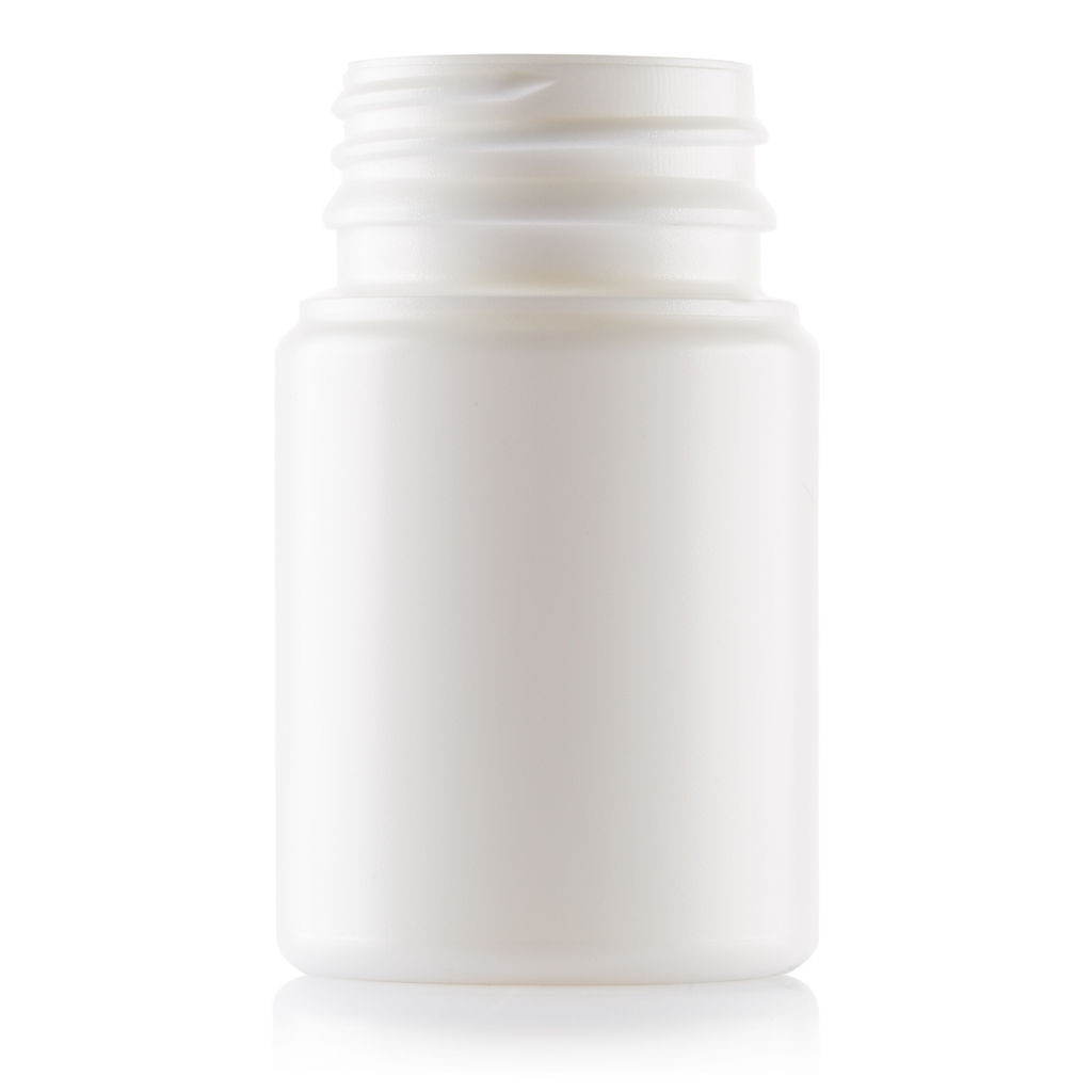 75ml White Plastic Tablet Bottle 38mm T/E Finish - Plasdene Glass-Pak ...