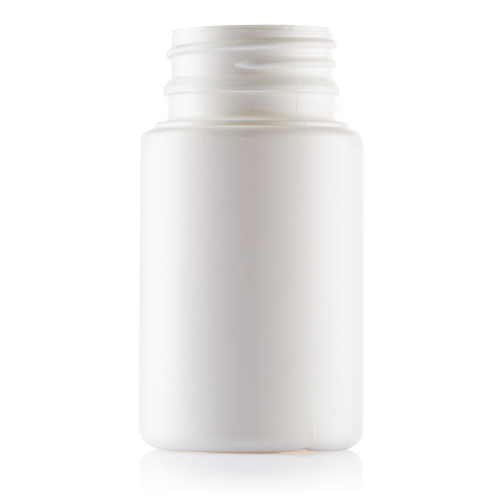 90ml White Plastic Tablet Bottle 38mm T/E Finish - Plasdene Glass-Pak ...