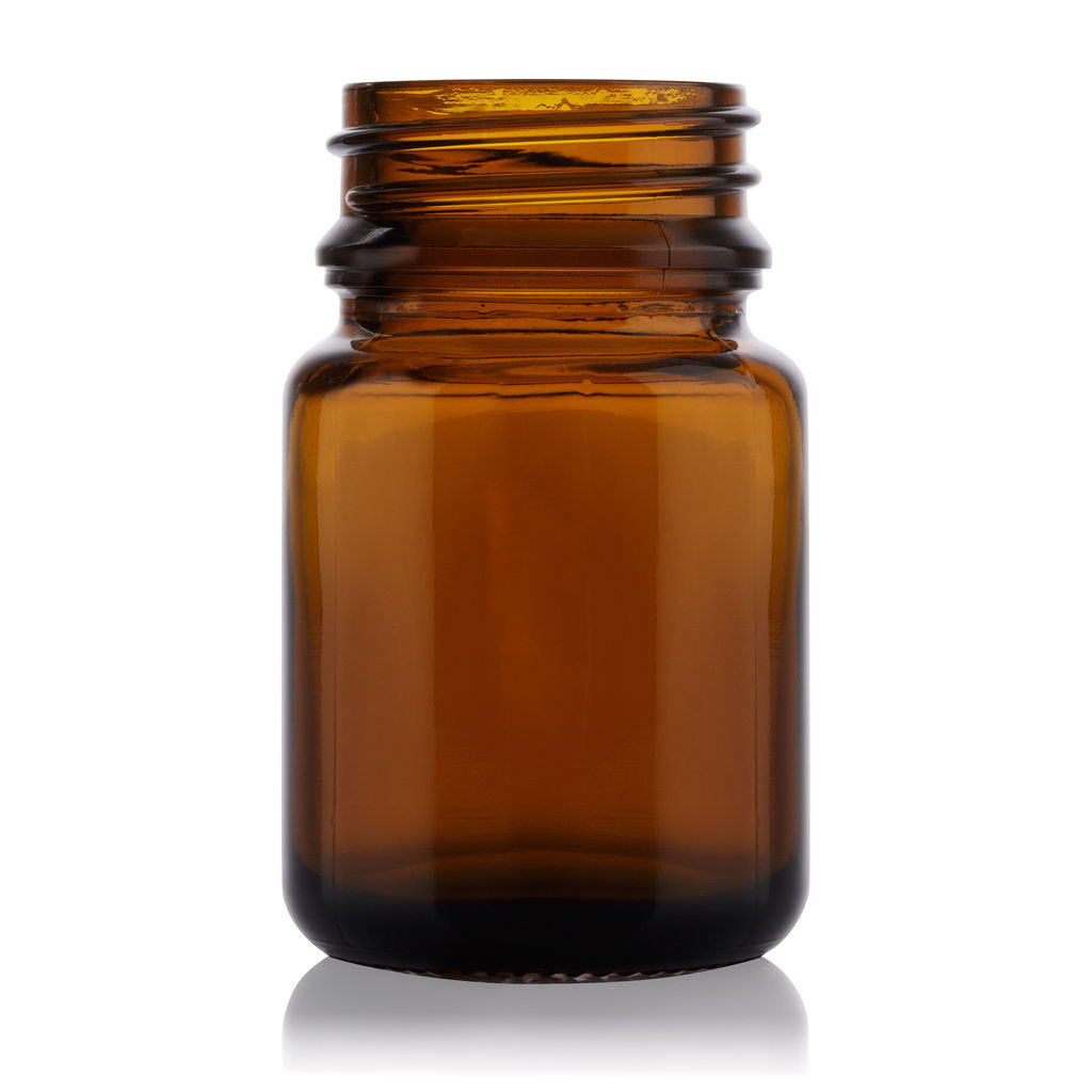 30ml Amber Glass Tablet Bottle 33mm T/E Finish - Plasdene Glass-Pak Pty Ltd