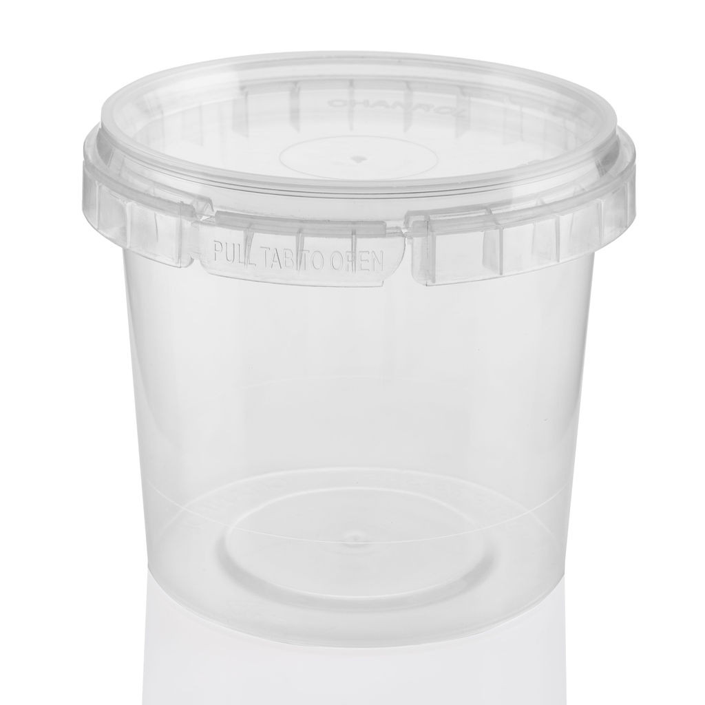365ml Clear Plastic Food Tub 95mm T/E Finish - Plasdene Glass-Pak Pty Ltd