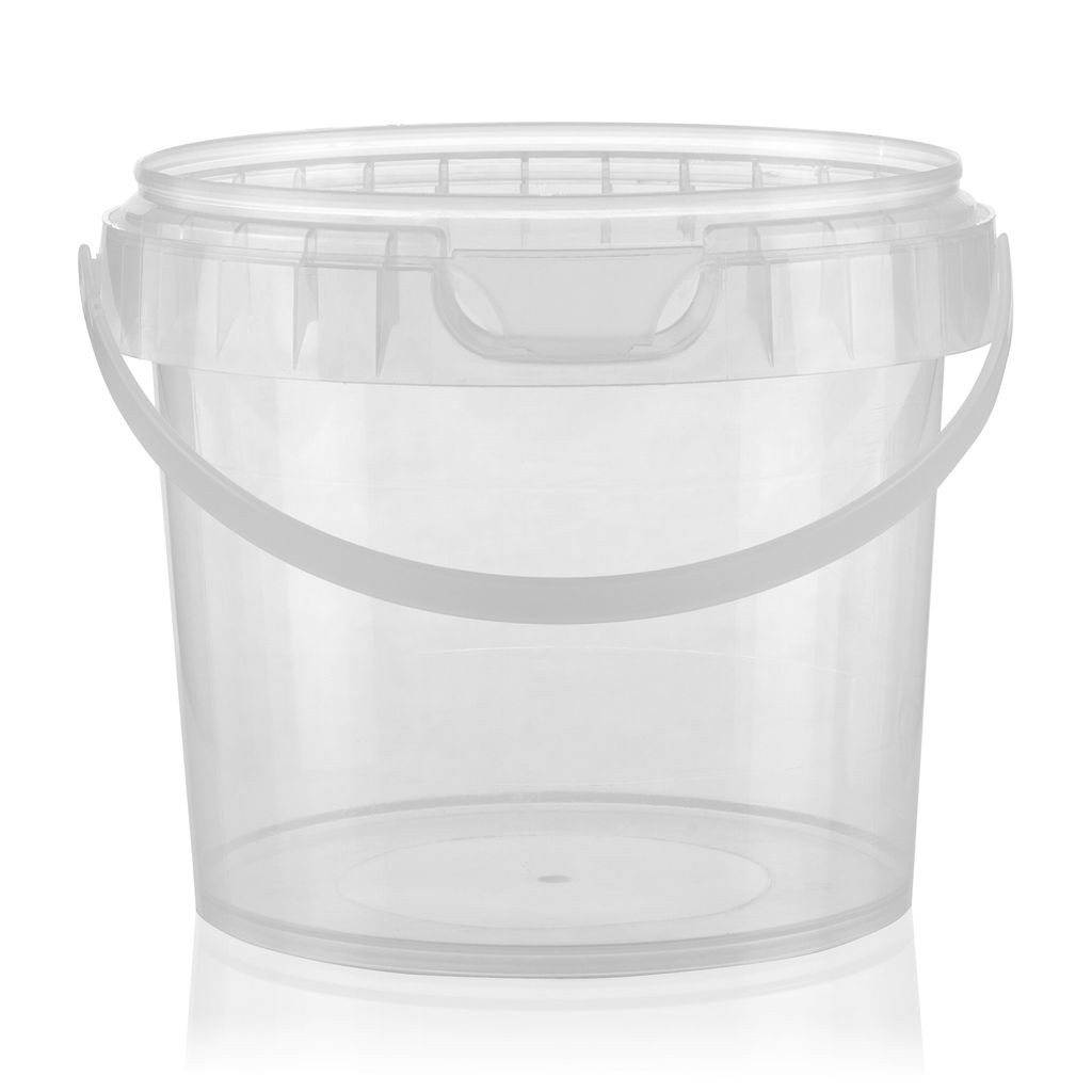 750ml Clear Plastic Food Pail T/E Finish - Plasdene Glass-Pak Pty Ltd