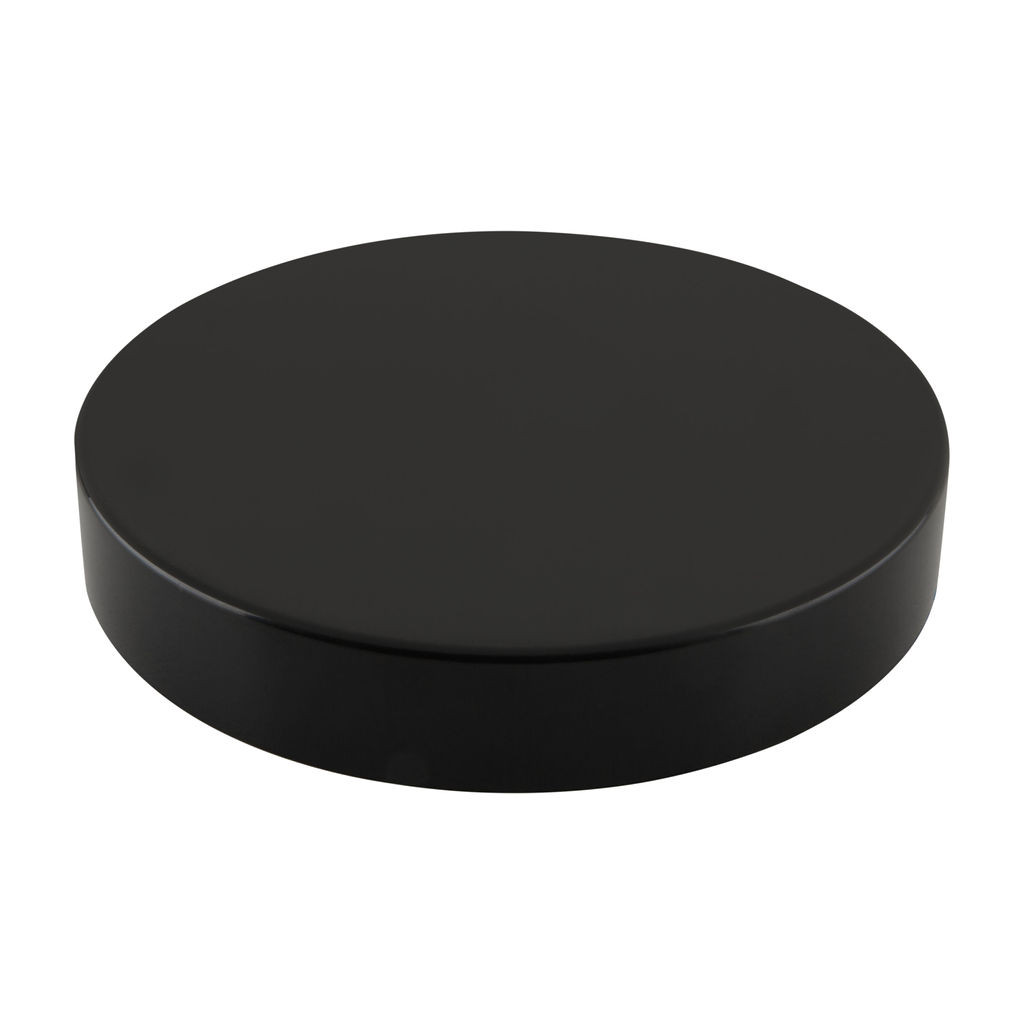 100mm Black Plastic Smooth Sided Screw Cap with Liner - Plasdene Glass ...