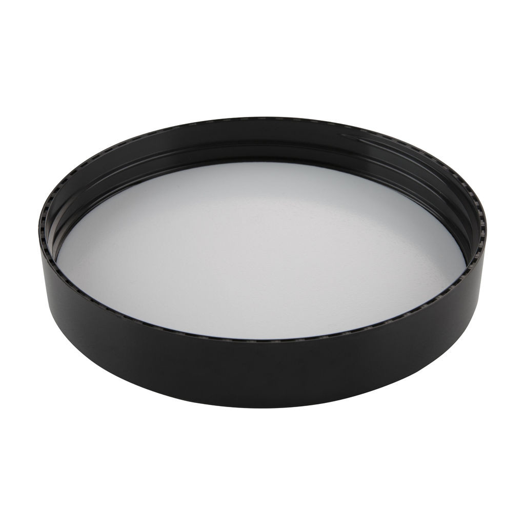 100mm Black Plastic Smooth Sided Screw Cap with Liner - Plasdene Glass ...