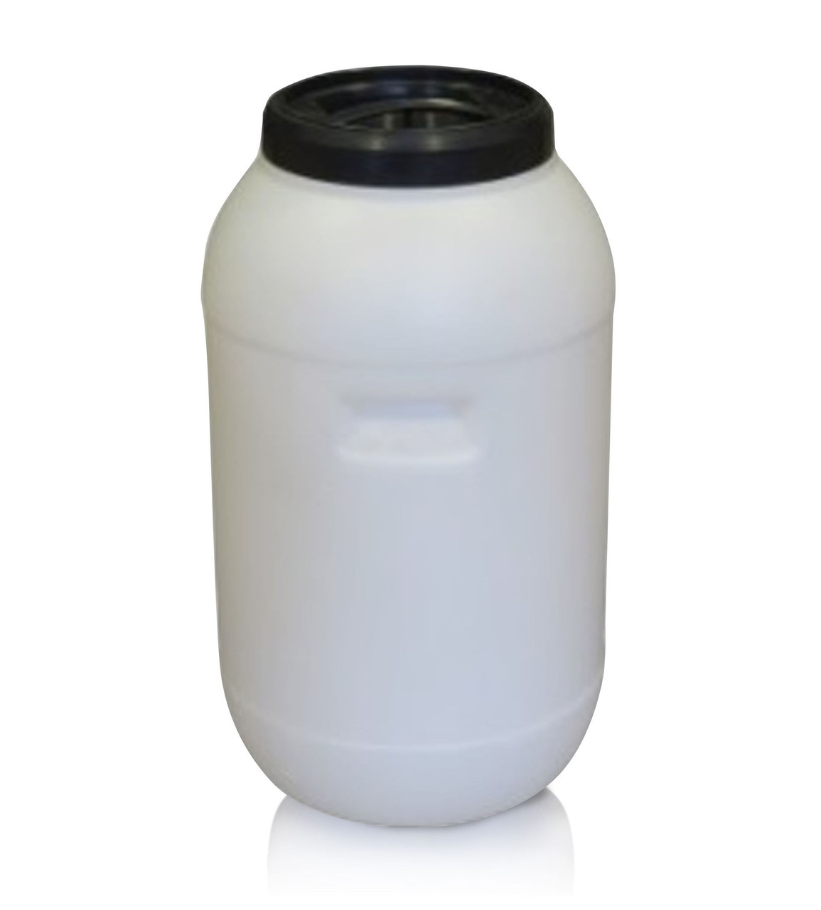 60Ltr Natural Plastic Fermenter Keg with Bung and Black Lid - Plasdene ...