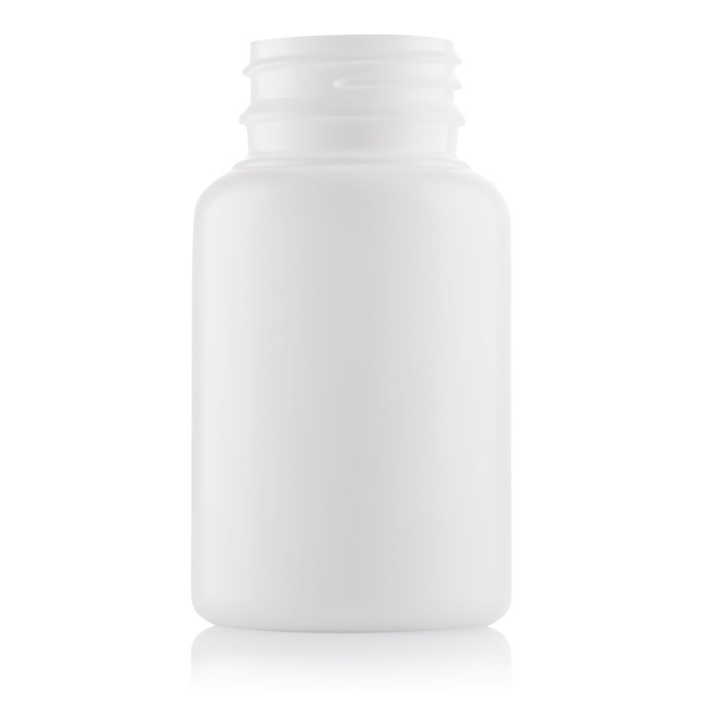 185ml White Plastic Tablet Bottle 38mm T/E Finish - Plasdene Glass-Pak ...