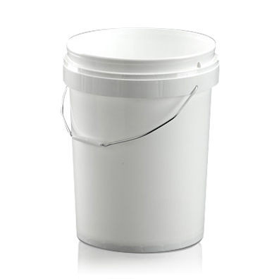 20Ltr White Plastic Pail T/E Finish - Plasdene Glass-Pak Pty Ltd