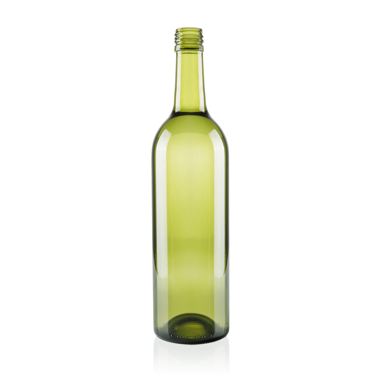 750ml French Green Glass 417g Claret Bottle BVS Finish - Plasdene Glass ...