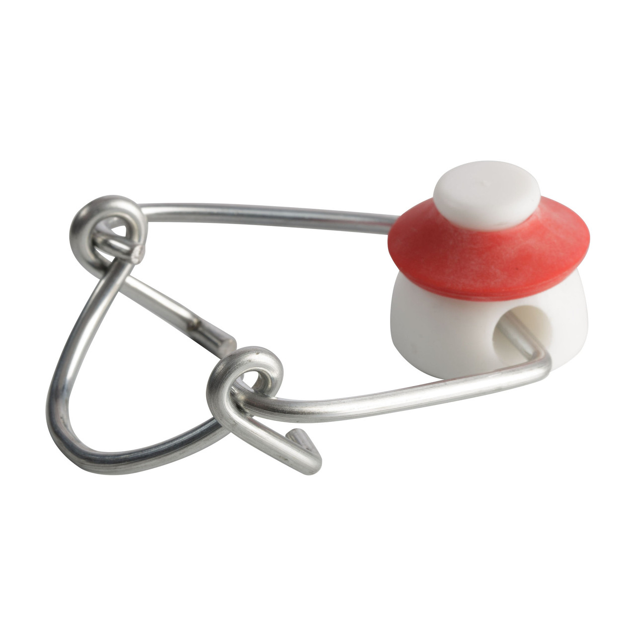 28mm White & Red Swingtop Stopper - Plasdene Glass-Pak Pty Ltd