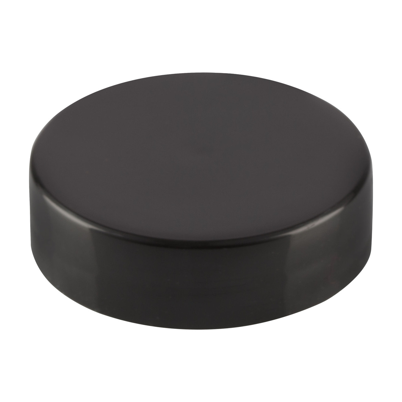 38mm Black Plastic Smooth Sided Screw Cap & Liner - Plasdene Glass-Pak ...