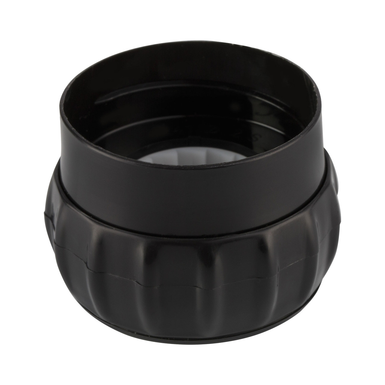 41mm Black Plastic Elegant Grinder Cap - Plasdene Glass-Pak Pty Ltd