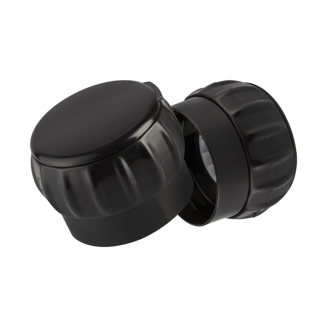 41mm Black Plastic Elegant Grinder Cap - Plasdene Glass-Pak Pty Ltd