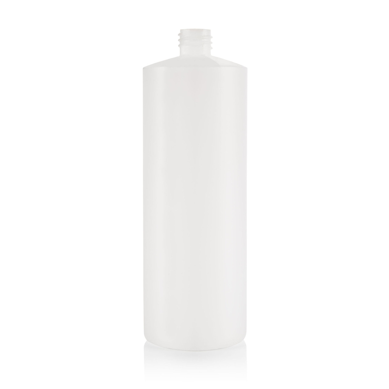 1Ltr Natural Plastic Round Bottle 28mm 410 Screw Finish - Plasdene ...