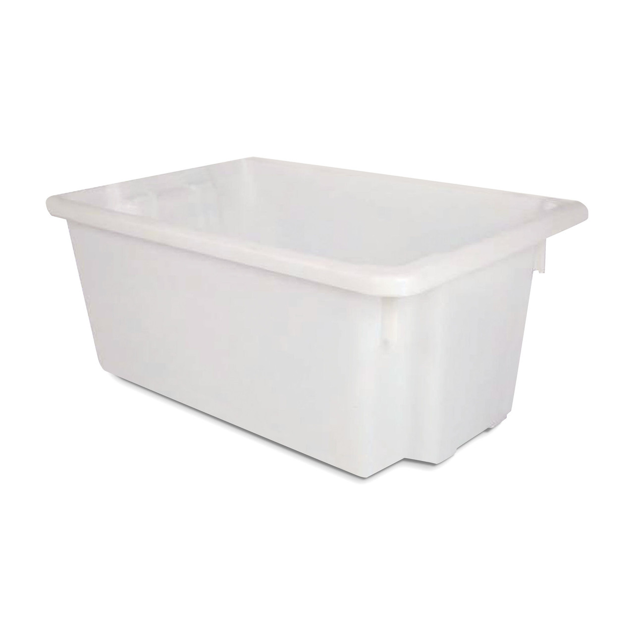 46Ltr Natural Plastic #10 Stacker Crate - Plasdene Glass-Pak Pty Ltd