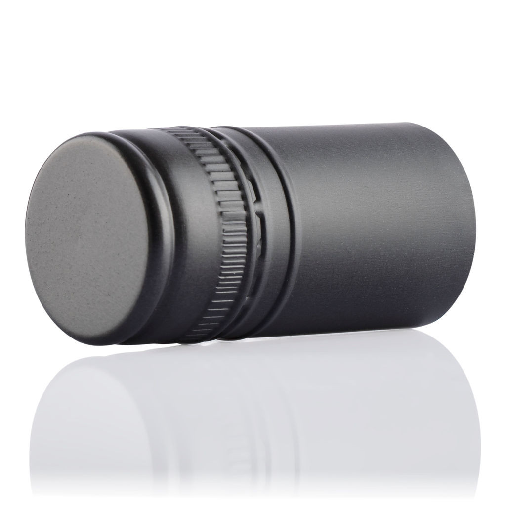 30x60mm Grey Aluminium BVS Cap - Plasdene Glass-Pak Pty Ltd