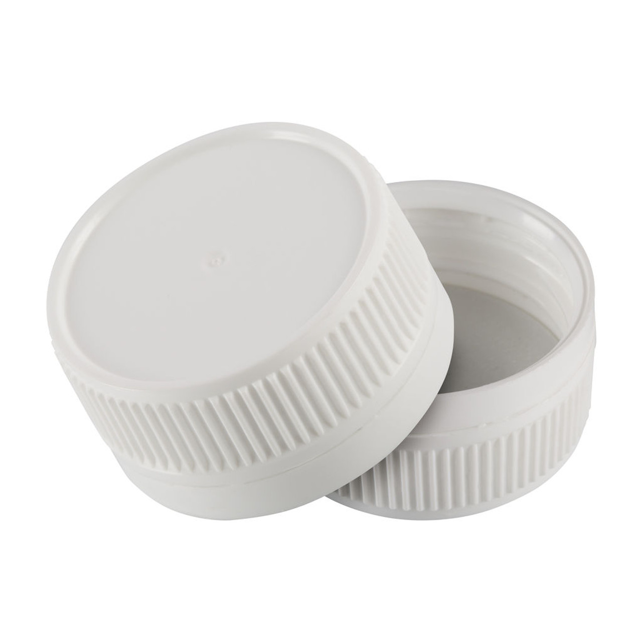 38mm White Plastic T/E Cap with Celloseal and Induction Foil Liner - Plasdene Glass-Pak Pty Ltd