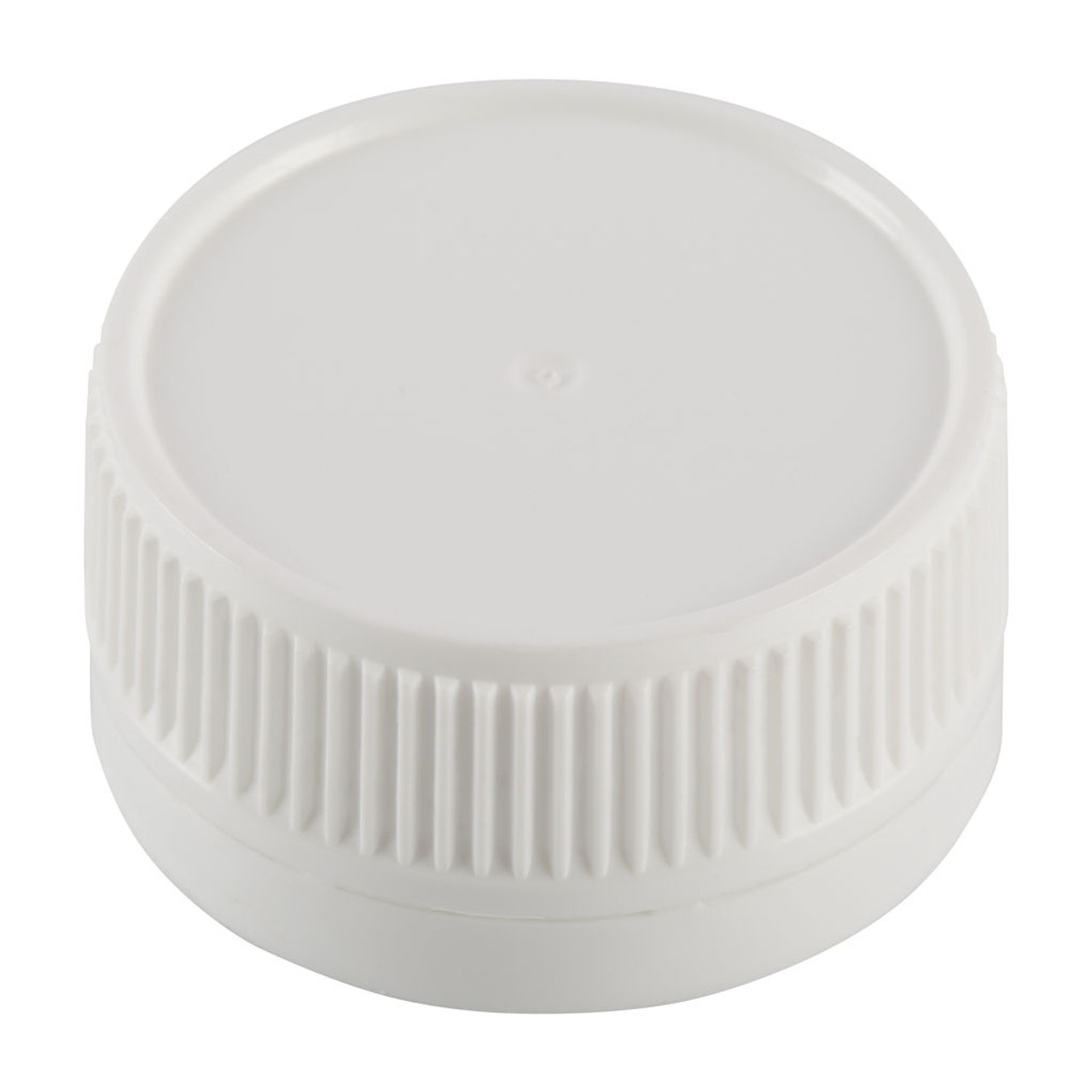 38mm White Plastic T/E Cap with Celloseal and Induction Foil Liner - Plasdene Glass-Pak Pty Ltd