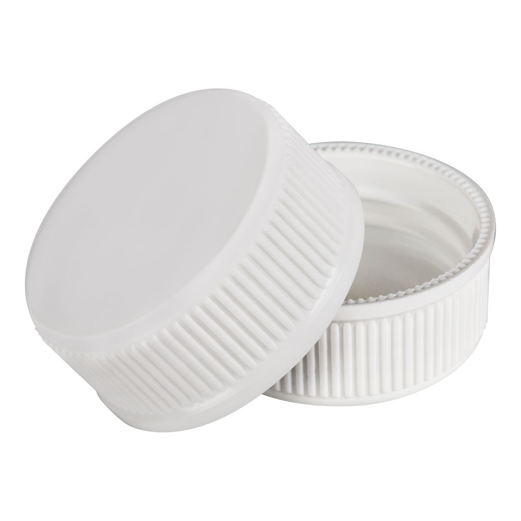 38mm 410 White Plastic Screw Cap with Liner - Plasdene Glass-Pak Pty Ltd
