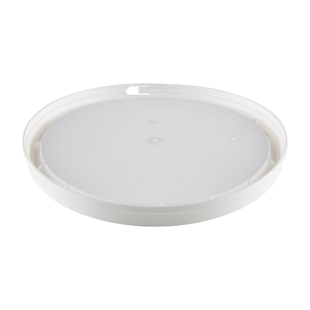 165mm White Plastic Round T/E Lid - Plasdene Glass-Pak Pty Ltd
