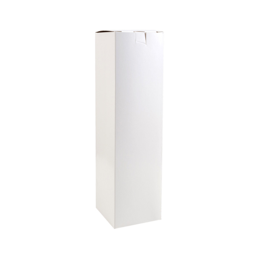 Single Bottle White Cardboard Gift Box - Plasdene Glass-Pak Pty Ltd