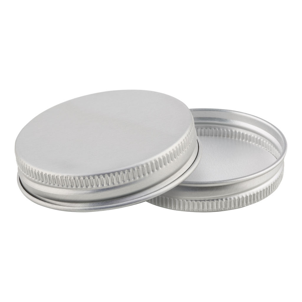 48mm Silver Aluminium Screw Cap with Liner - Plasdene Glass-Pak Pty Ltd