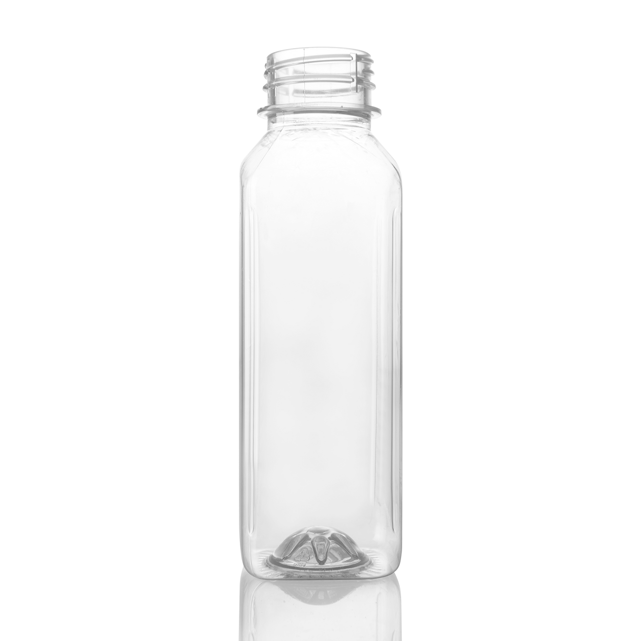 350ml Clear rPET Square Beverage Bottle 38mm T/E Finish - Carton ...