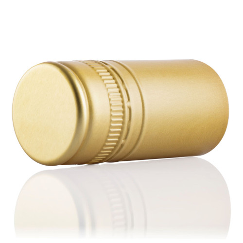 30x60mm Gold Aluminium BVS Cap - Plasdene Glass-Pak Pty Ltd