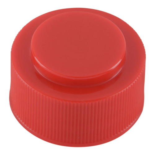 28mm 410 Red Plastic Snap & Screw Cap with Pourer Plug - Plasdene Glass ...