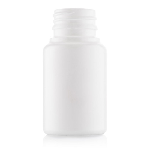 120ml White Plastic Tablet 38mm Bottle T/E Finish - Plasdene Glass-Pak ...
