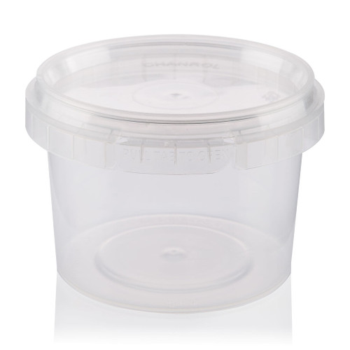 280ml Clear Plastic Food Tub 95mm T/E Finish - Plasdene Glass-Pak Pty Ltd