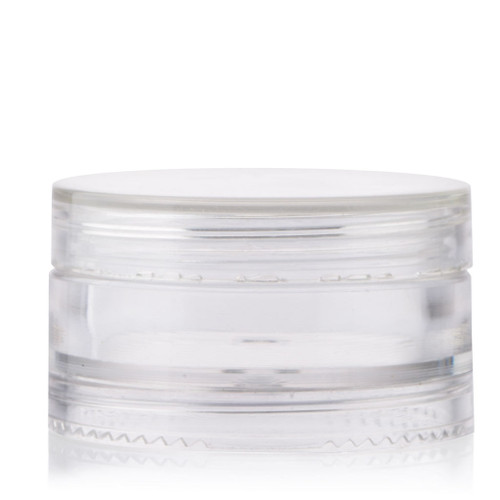 25g Clear Styrene Jar and Lid - Plasdene Glass-Pak Pty Ltd