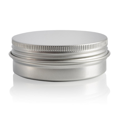 60ml Silver Aluminium Jar with 68mm Screw Cap - Plasdene Glass-Pak Pty Ltd