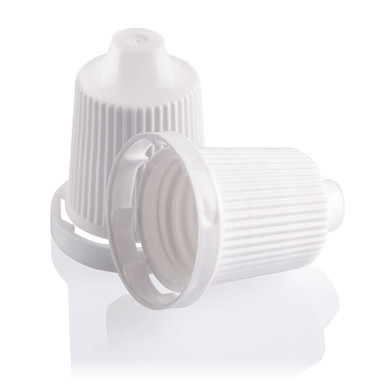 15mm White Plastic Tamper Evident Eye Dropper Cap - Plasdene Glass-Pak ...