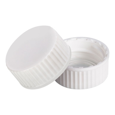 20mm White Plastic Screw Cap - Plasdene Glass-Pak Pty Ltd