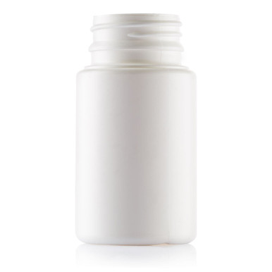 90ml White Plastic Tablet Bottle 38mm T/E Finish - Plasdene Glass-Pak ...