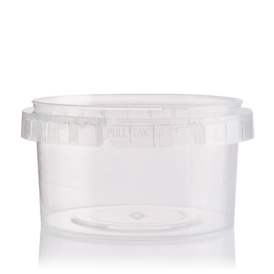 210ml Clear Plastic Food Tub 95mm T/E Finish - Plasdene Glass-Pak Pty Ltd
