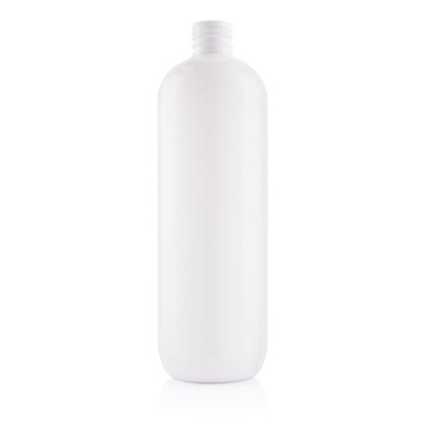 500ml White Plastic Tall Boston Bottle 24mm 410 Screw Finish - Plasdene ...