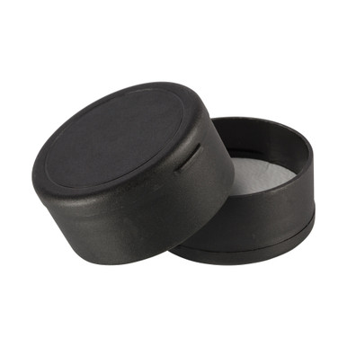 41mm Black Plastic 7-Hole Shaker Flip Top Cap with Liner - Plasdene ...
