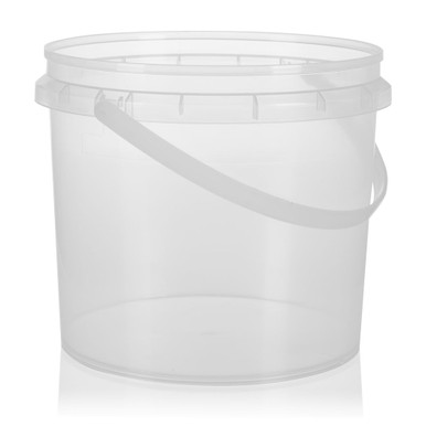 2.2Ltr Clear Round Pail T/E Finish - Plasdene Glass-Pak Pty Ltd