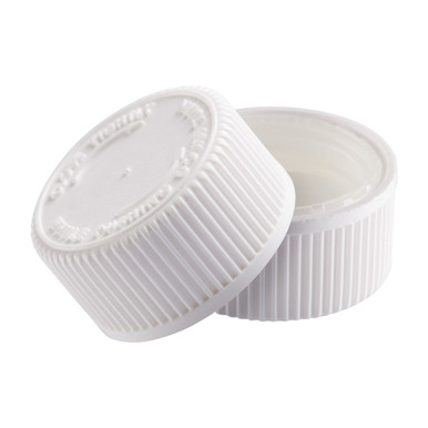 28mm White Plastic CRC Cap with Liner - Plasdene Glass-Pak Pty Ltd