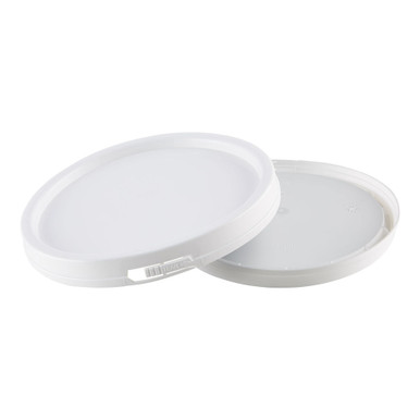 165mm White Plastic Round T/E Lid - Plasdene Glass-Pak Pty Ltd