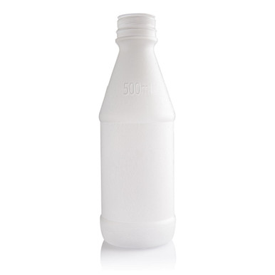 500ml Natural Plastic Single Serve Bottle 38mm T/E Finish - Plasdene ...