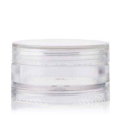 3ml Clear Plastic Lip Balm Jar and Lid - Plasdene Glass-Pak Pty Ltd